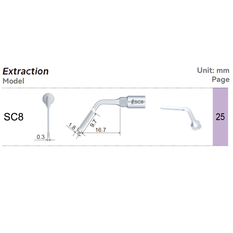 Insert SC8 Piezo - DTE Woodpecker