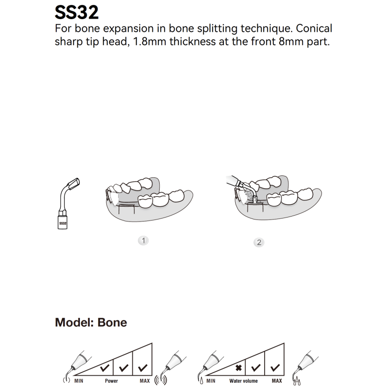 Insert SS32 Piezo - DTE Woodpecker
